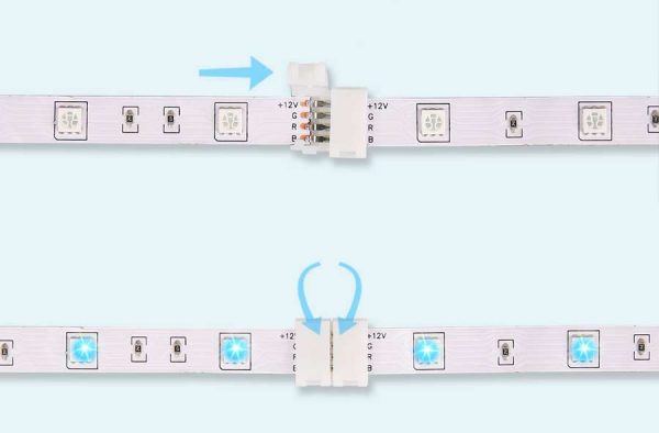 How to Connect LED Strip Lights Together 2 Simple Ways - obitol