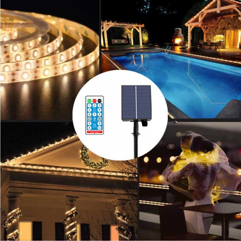 Outdoor LED Strip Lights with Remote Waterproof Lighting - obitol